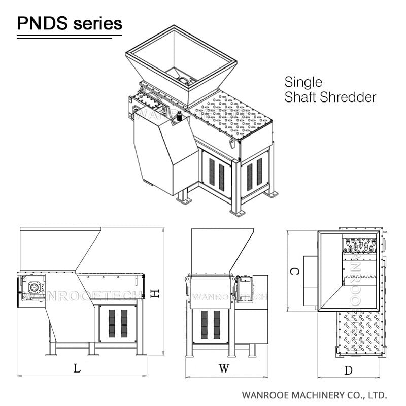 Waste Fabric Clothing Textile Shredder Fabric Shredding Machine from ...